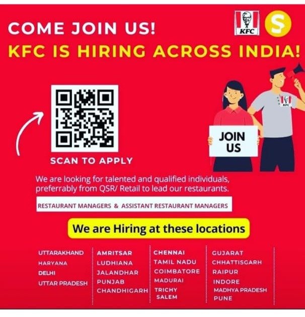 KFC Job 2022 - 12th Pass Job For Freshers 2022 - Latest Private Job ...